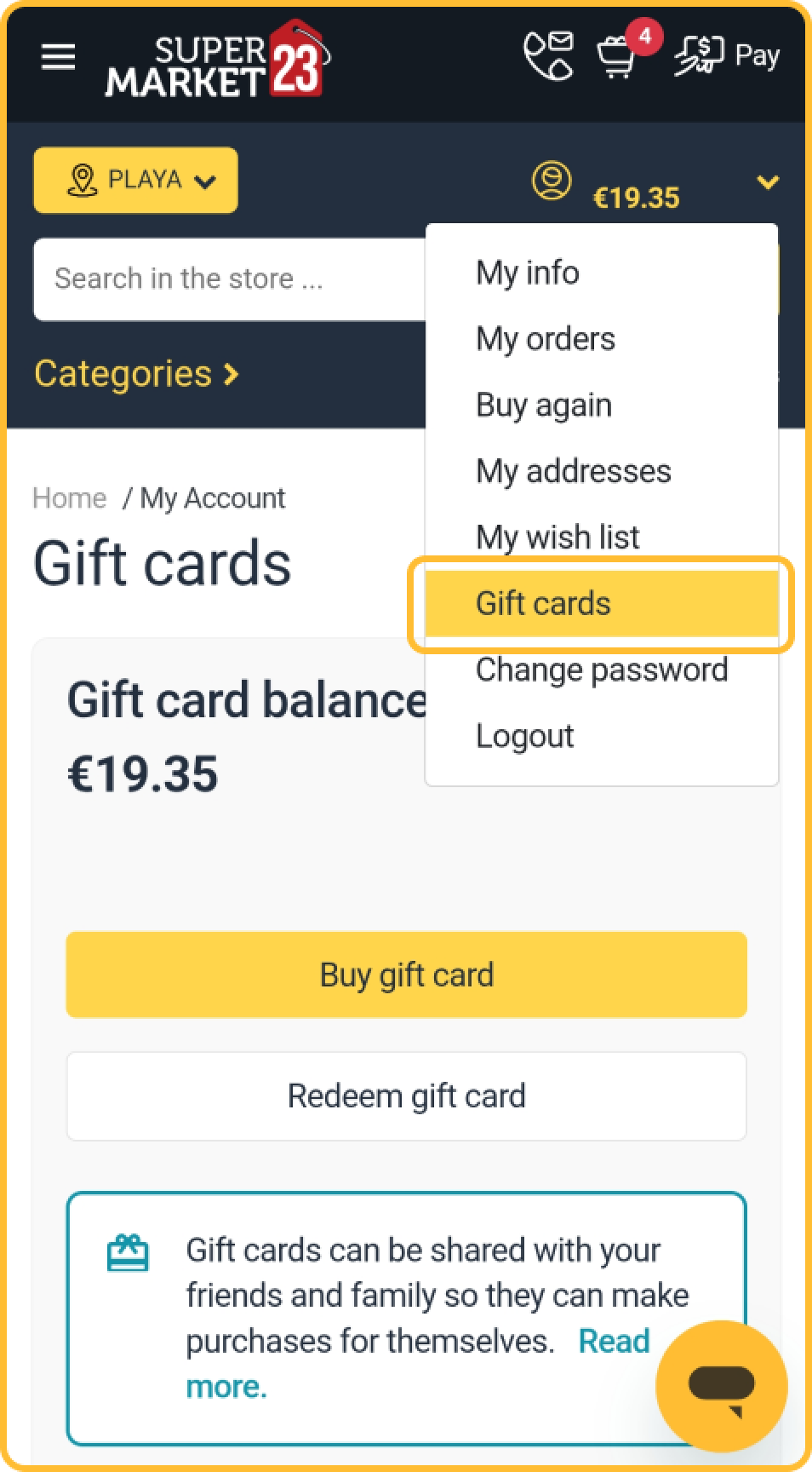 How do I redeem my Gift Card for credit? – Guide