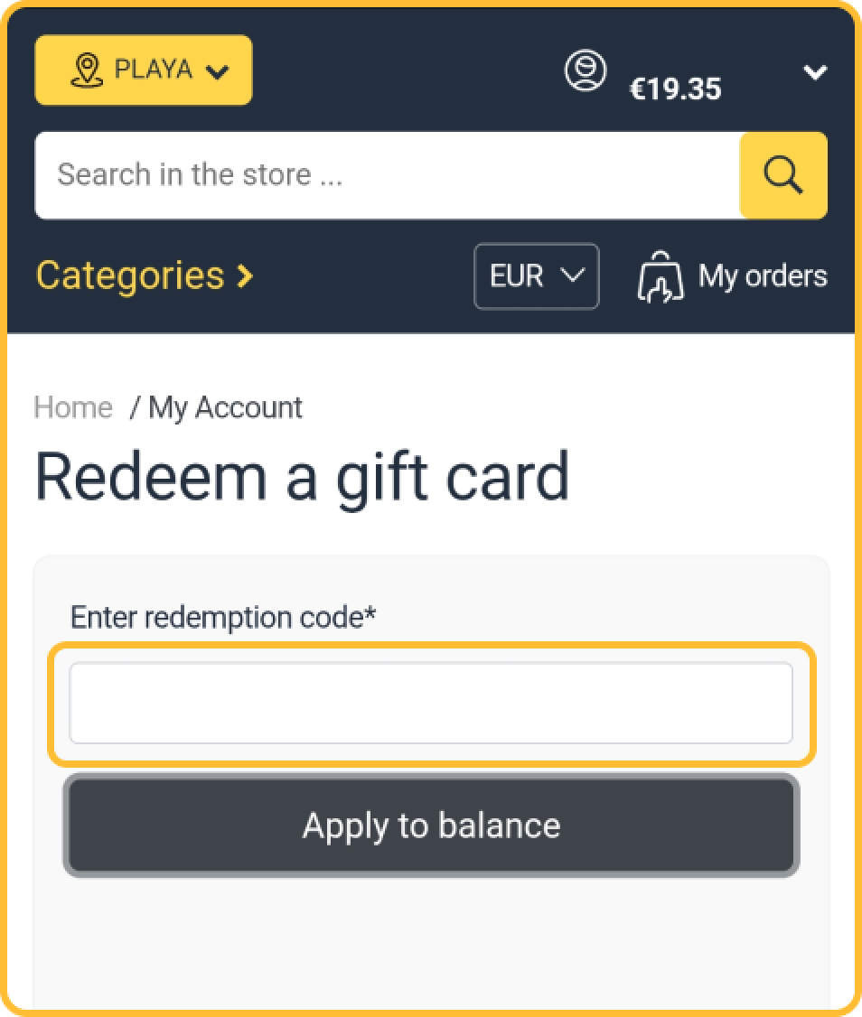How do I redeem my Gift Card for credit? – Guide